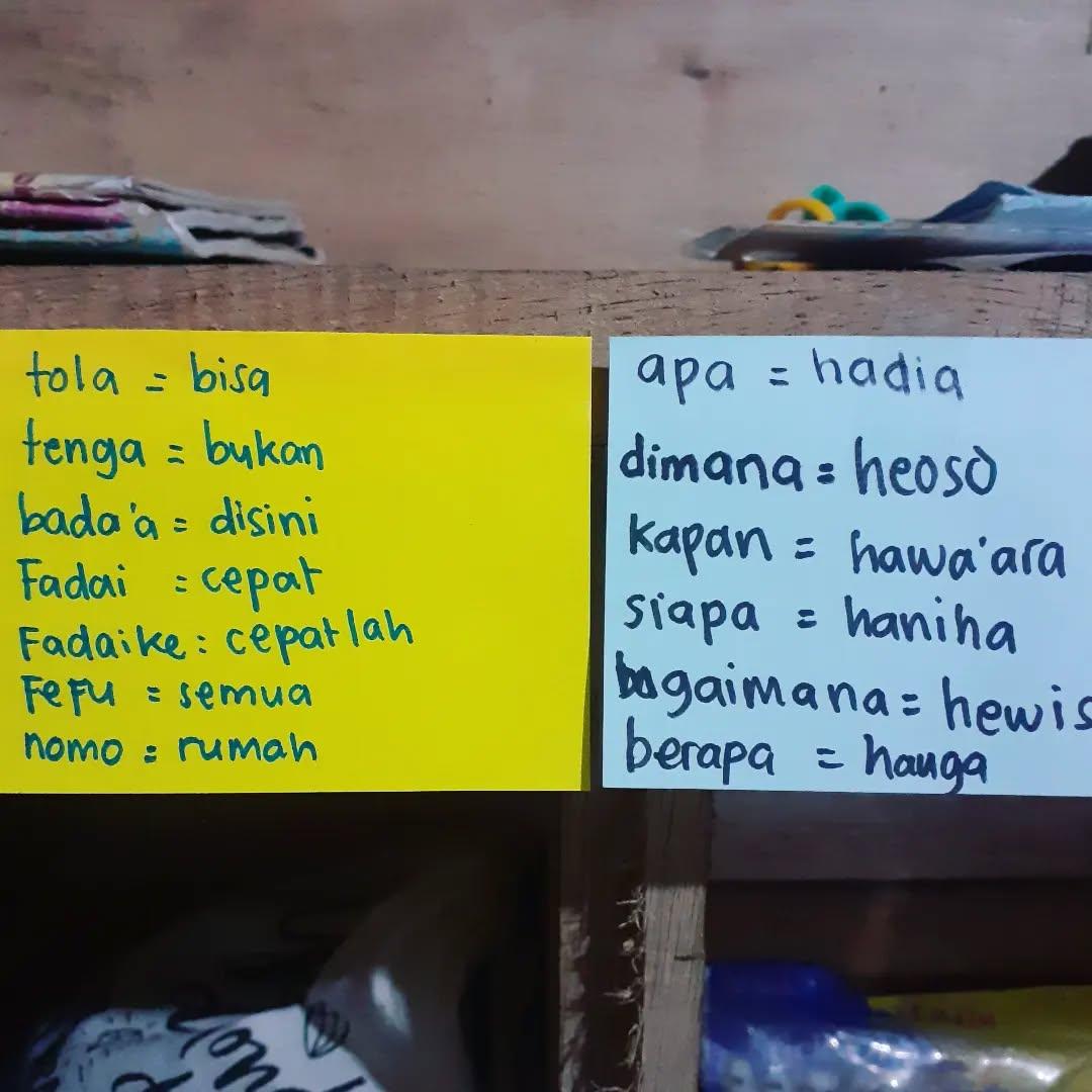 Belajar Bahasa Nias - Sebariskata.com